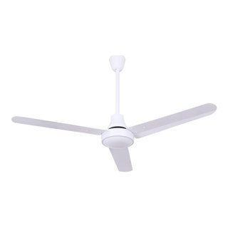 Canarm 48" Industrial Ceiling Fan, White - Transitional - Ceiling Fans ...