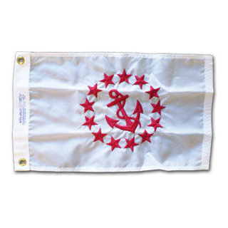 Rear Commodore, 16"x24" Nylon Flag, 20"x30" - Beach Style - Flags And ...