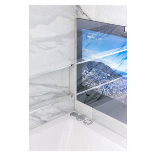 Bathroom - Marmo Azul Marble-Effect Porcelain Tile Gloss - Bathroom ...