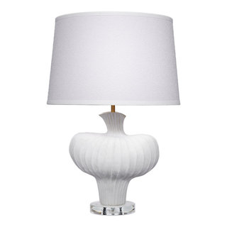 Colette Ceramic Table Lamp With Polyester Shade - Transitional - Table ...