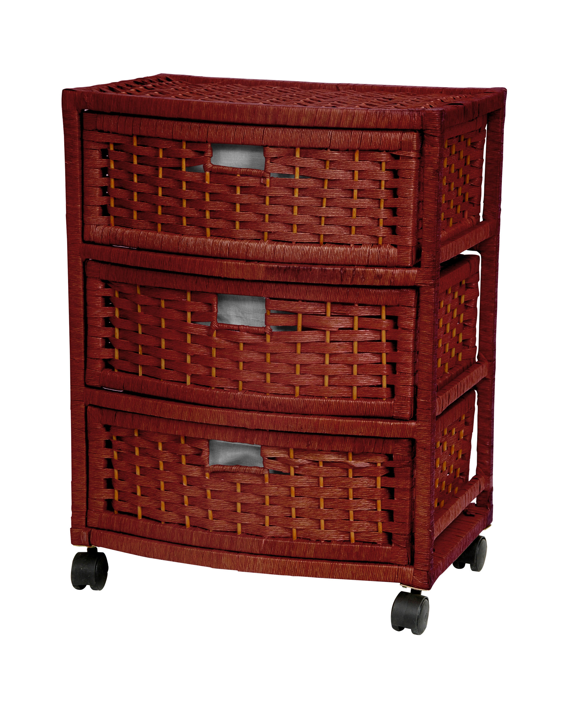 23" Natural Fiber Chest of Drawers - Tropical - Accent Chests And ...