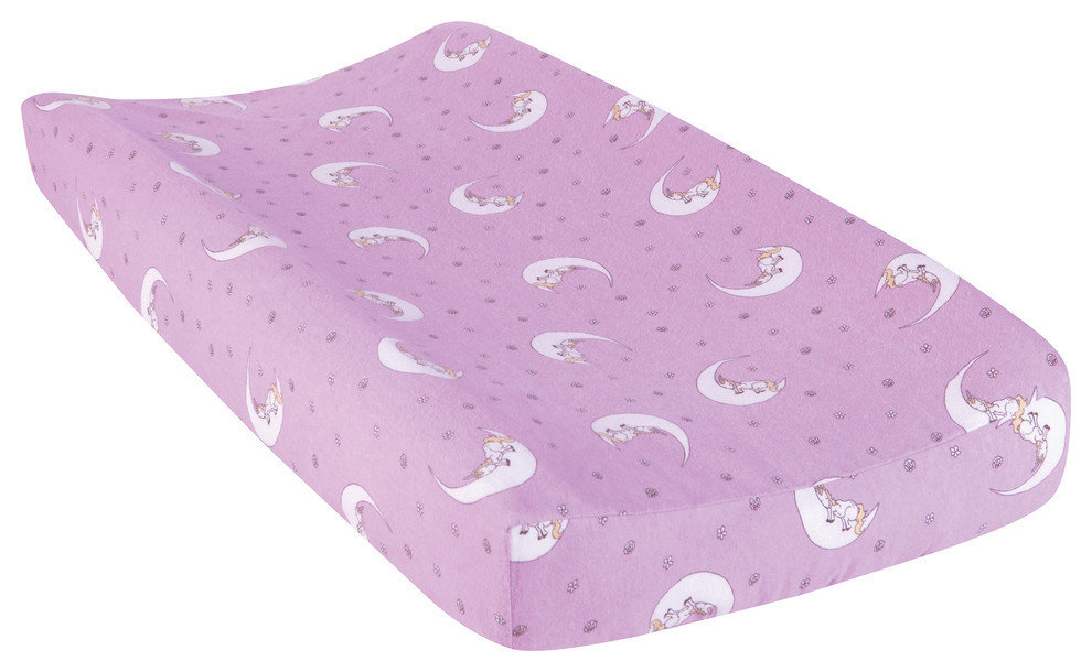 Trend Lab Unicorn Moon Deluxe Flannel Changing Pad Cover - Contemporary ...