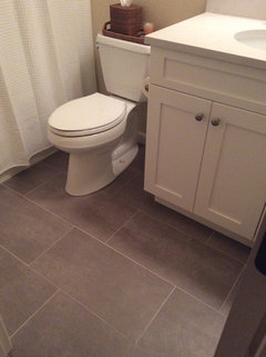 Tile pattern layout for 12x24 tiled