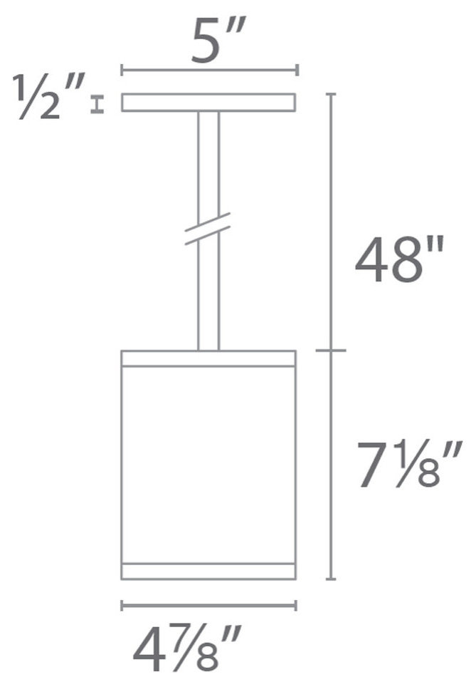 Tube Architectural 5" LED Color Changing Pendant Spot Beam, Bronze ...