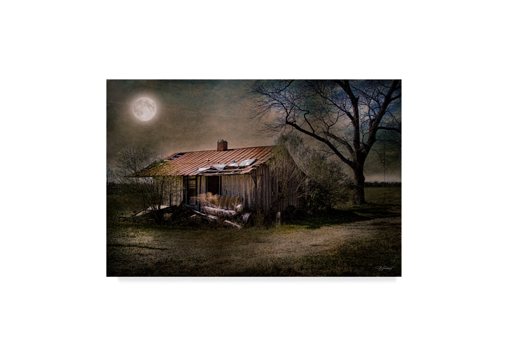 Barbara Simmons 'Forgotten In Moonlight' Canvas Art, 19"x12 ...