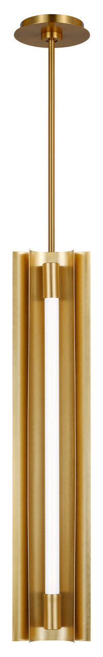 Carson LED Pendant, Burnished Brass - Transitional - Pendant Lighting ...