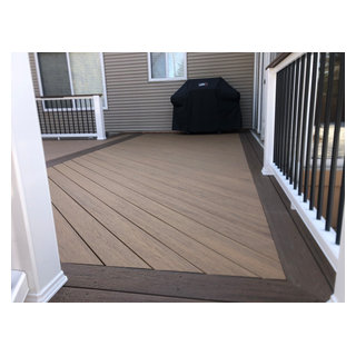 TimberTech Antique Leather Deck with White Rails in Gurnee, IL - Deck ...