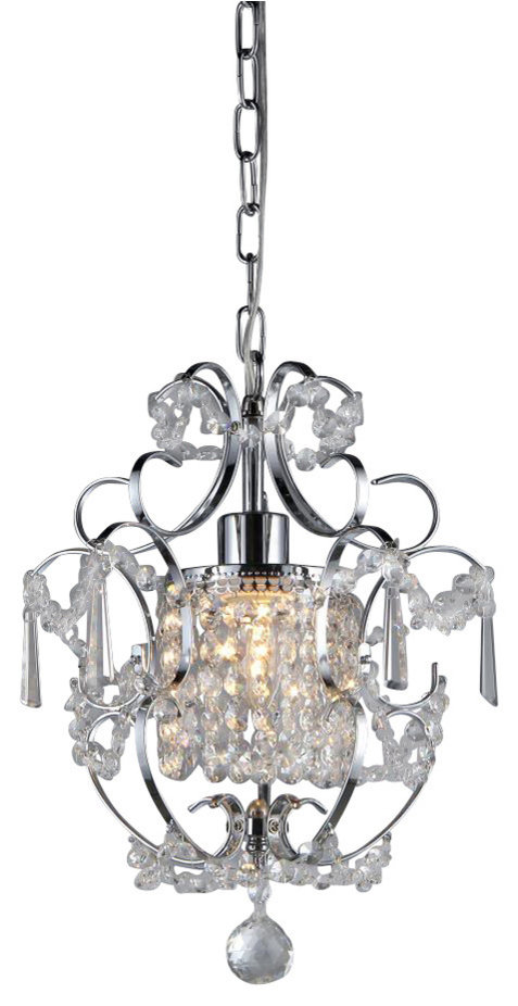 Jess Crystal Chandelier, 11x11x15 - Traditional - Chandeliers - by ...