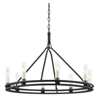 Troy Lighting Sutton Eight Light Exterior Chandelier - Transitional ...