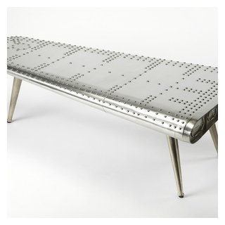 Aviator Coffee Table - Industrial - Coffee Tables - by HomeRoots | Houzz