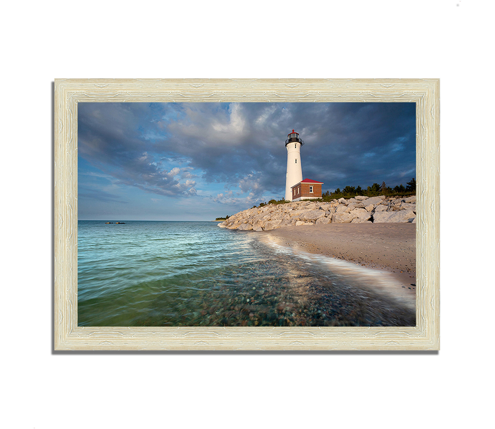 "Crisp Point Lighthouse", Framed Photograph Print, Ready To Hang ...
