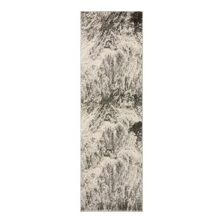 Dalyn Karma Km17 Organic and Abstract Rug, Gray, Runner 2'3" x 7'5 ...