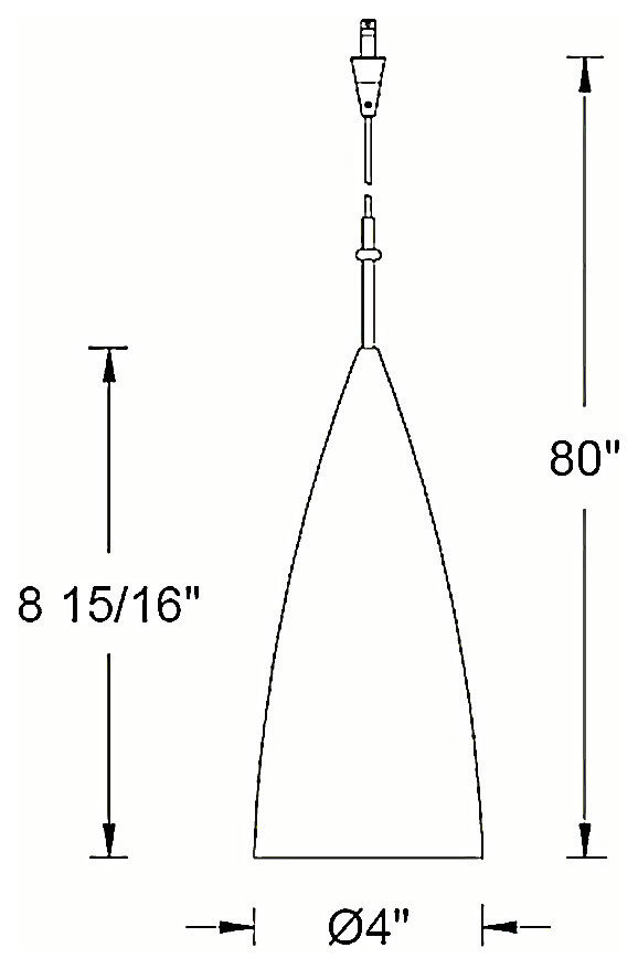 Bullet 1-Light Quick Connect Pendant, Brushed Nickel Metal Shade, Brushed Nickel - Modern ...