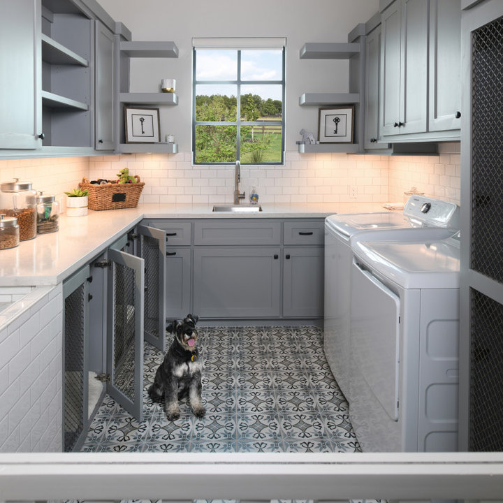 75 Beautiful Laundry Room with Subway Tile Splashback Ideas & Designs ...