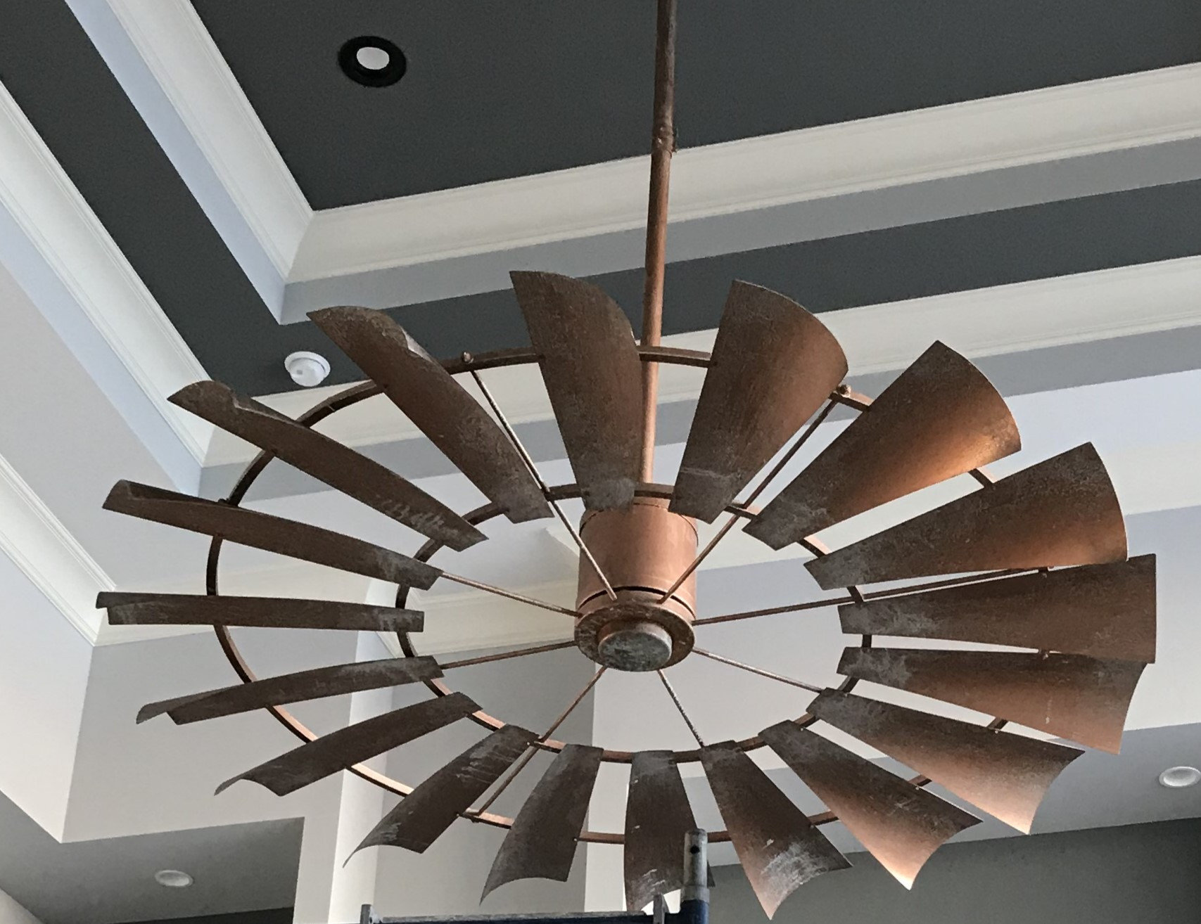 72 Inch Patina Copper Windmill Ceiling Fan, The American Fan ...