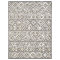 7"x9" Gray Ivory Aztec Pattern Indoor Outdoor Area Rug - Scandinavian ...