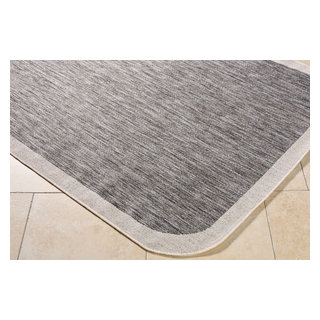 Miami Beach Coastal Machine Woven Rug in Blue, 9'2" x 12' - Area Rugs ...