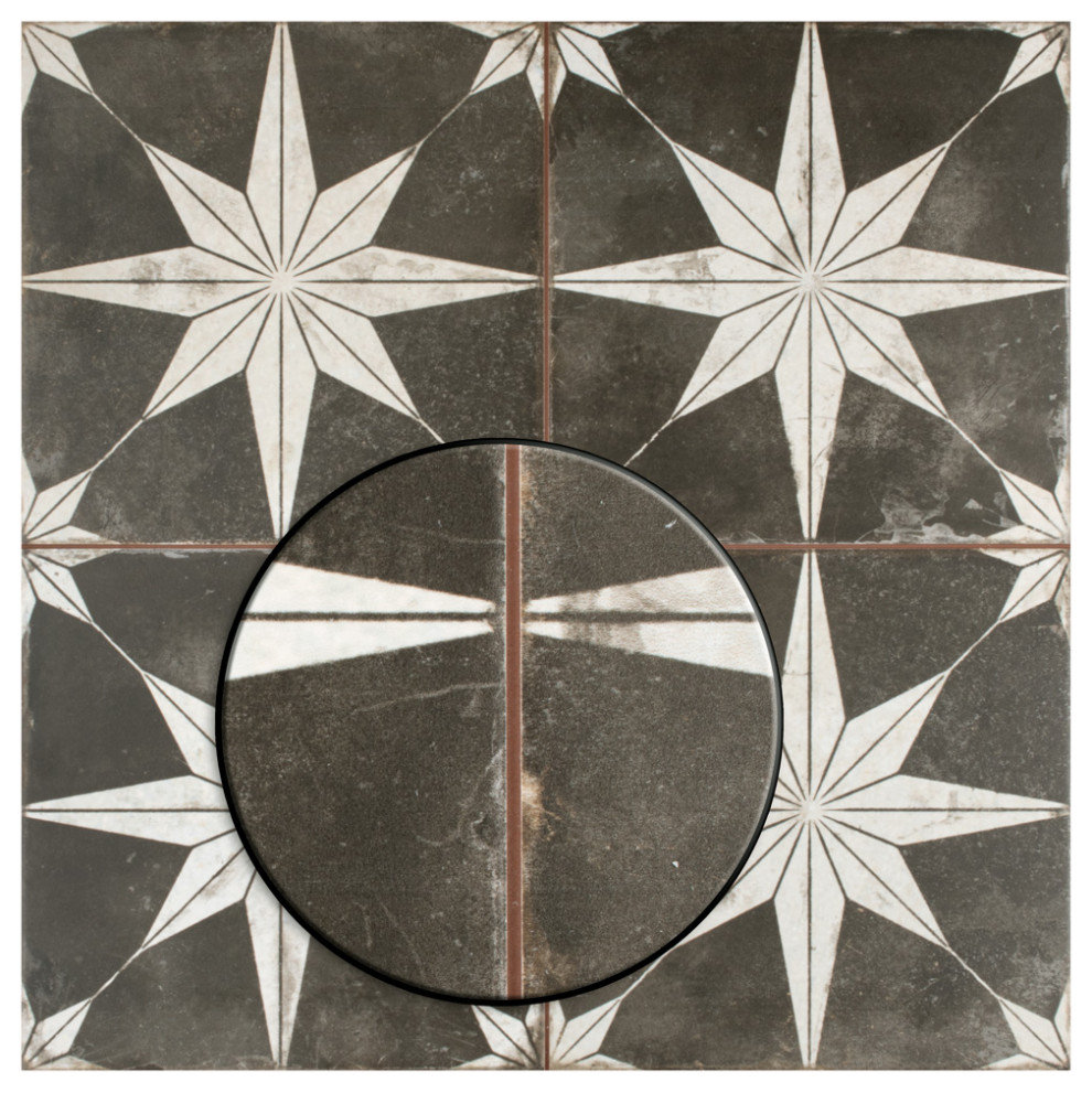 Kings Star Night Ceramic Floor and Wall Tile, Sample - Farmhouse - Wall ...