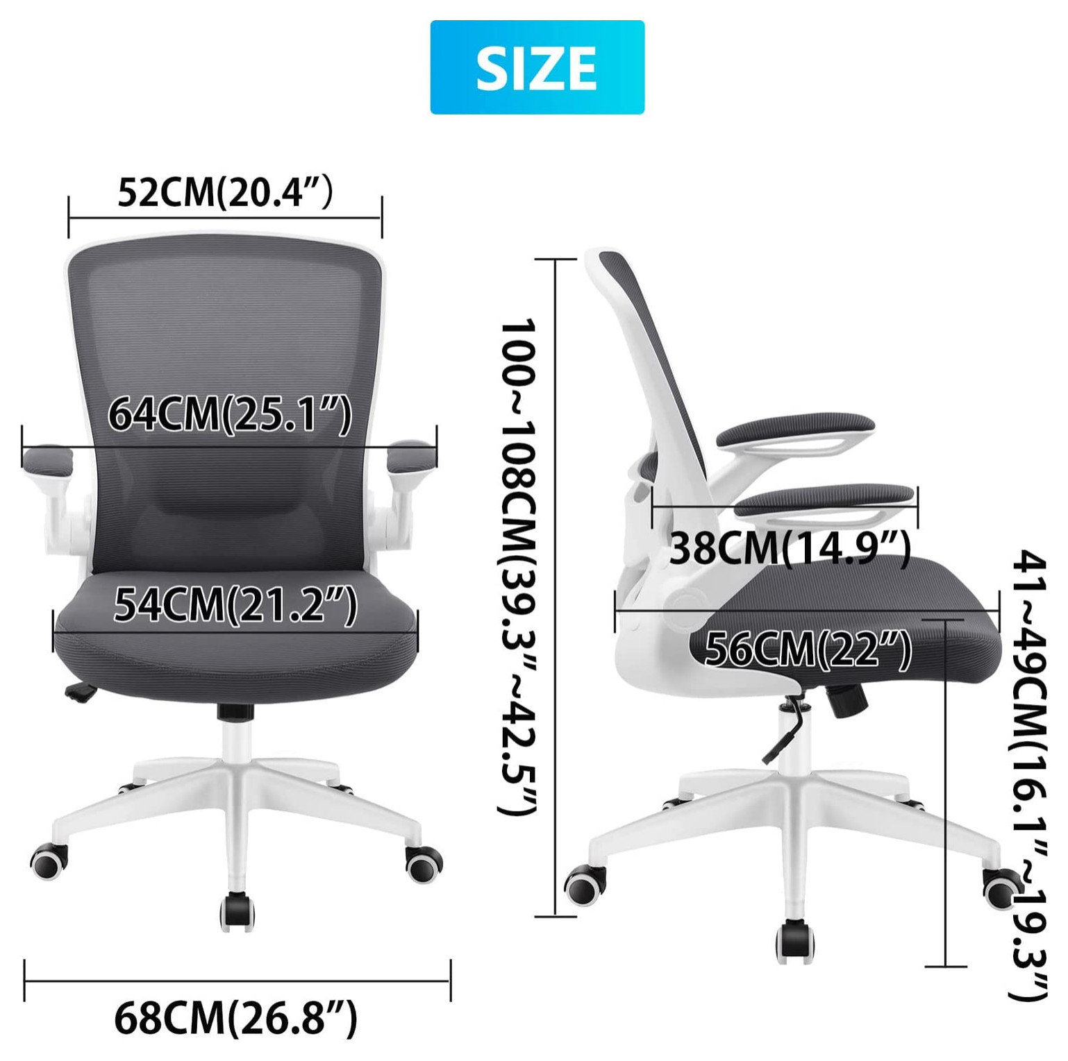 Ergonomic Breathable Mesh Desk Chair - Contemporary - Office Chairs ...
