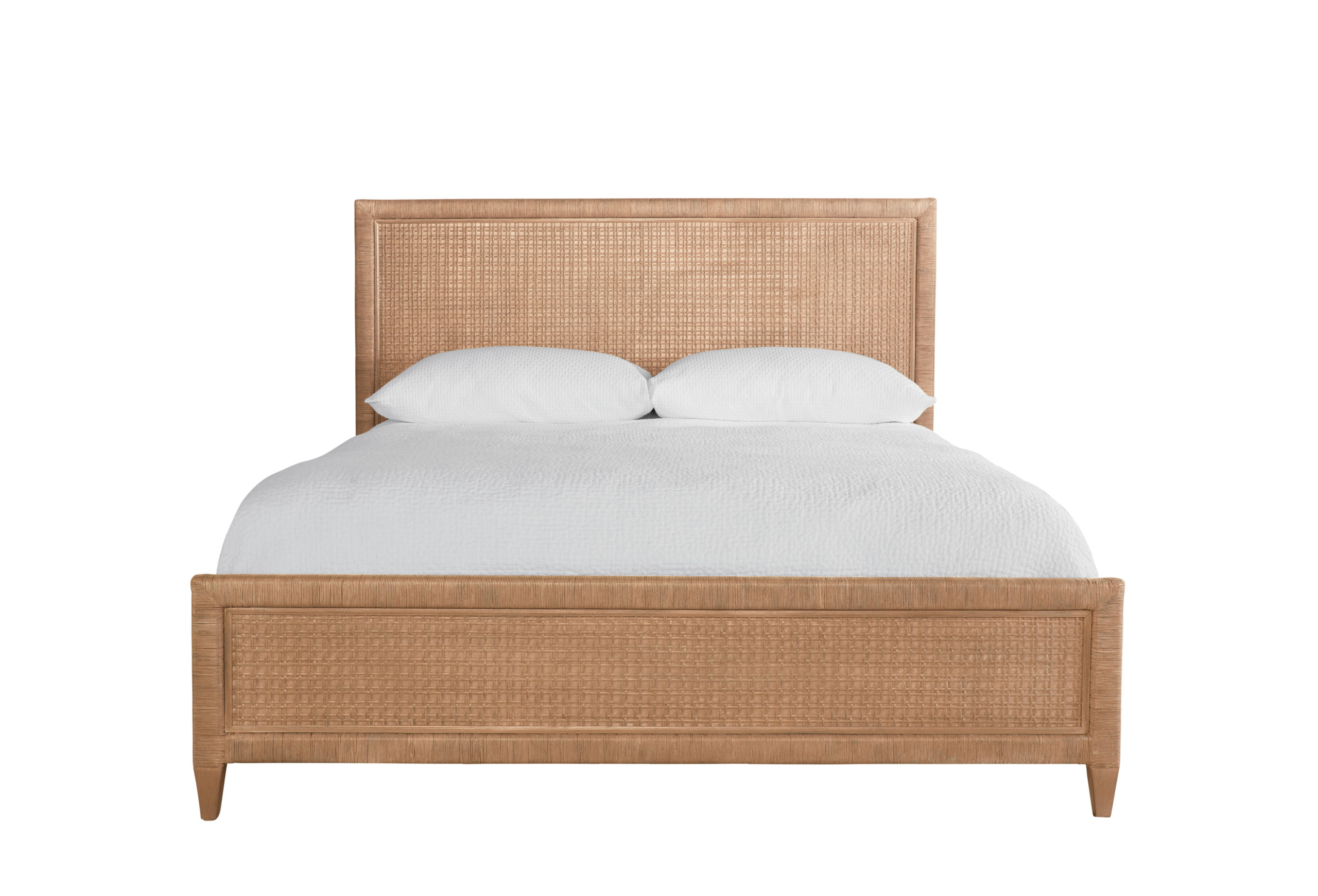 Naples Rattan Bed, Queen - Tropical - Panel Beds - by Braxton Culler ...