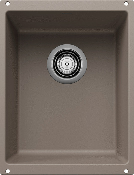 Blanco Precis 13-3/4" Undermount Single Basin SILGRANIT Kitchen Bar ...