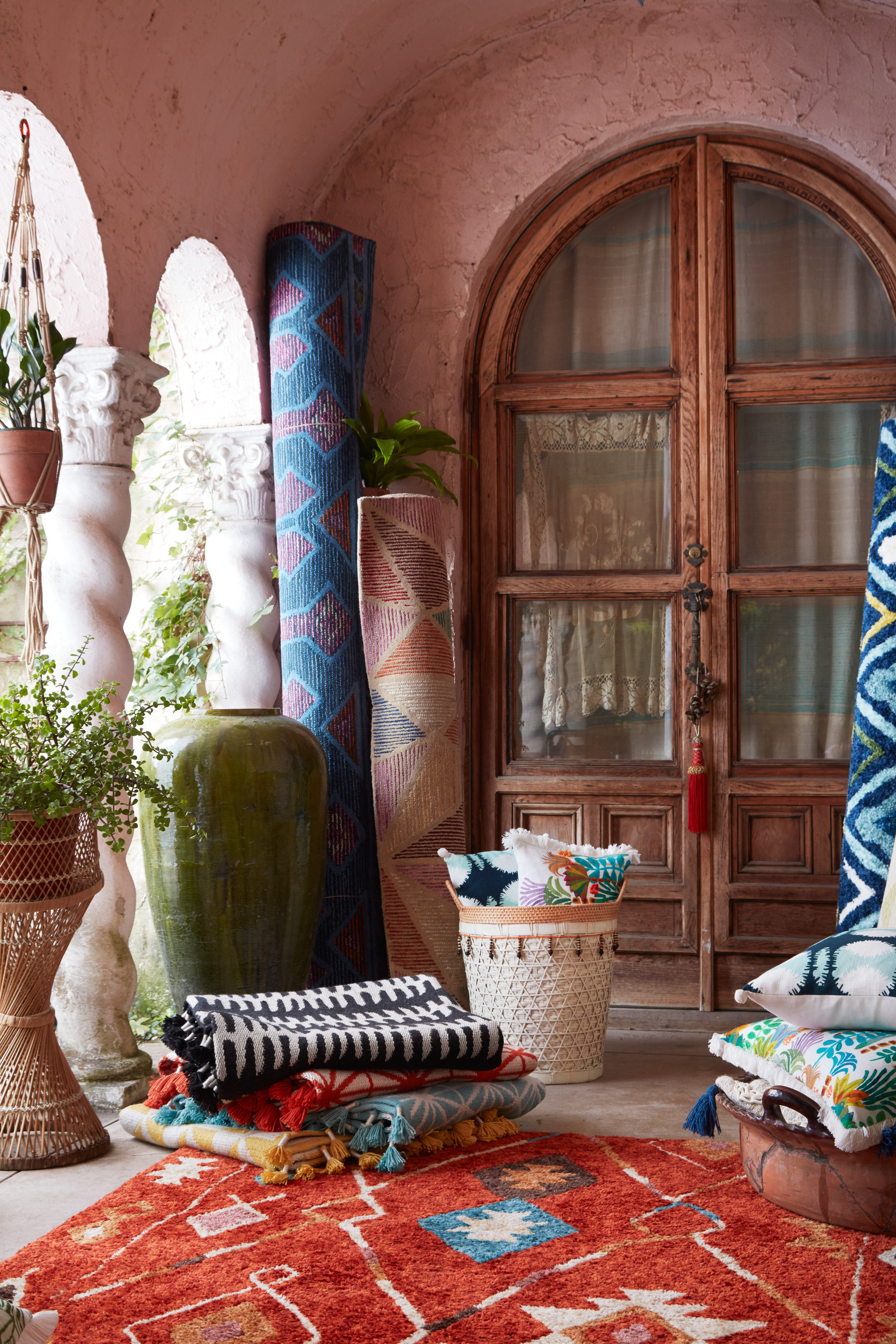 Justina Blakeney x Loloi Hand Tufted Wool Gemology Rug Sample, Blue ...