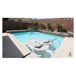 20 Pool Designs Under 600 sq ft - Pool - Las Vegas - by Paragon Pools ...