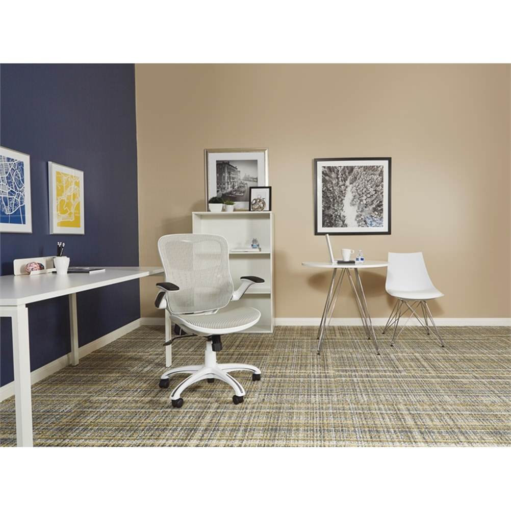 Riley Office Chair with White Mesh Fabric Seat and Back - Contemporary ...
