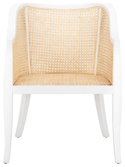 Angel Dining Chair, Set of 2, White/Natural - Tropical - Dining Chairs ...