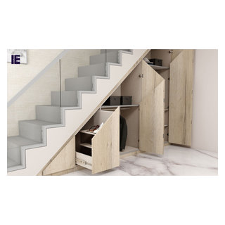 Fitted Bifold Door Wardrobe Under Staircase Area Supplied by Inspired ...