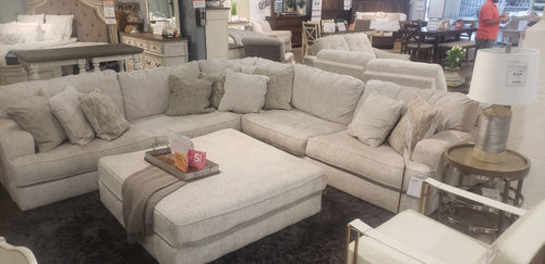 Sectional in 15'x18' Living Room