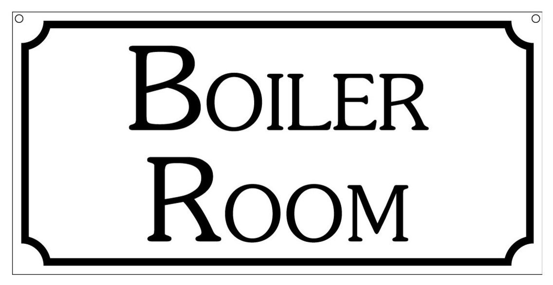 Boiler Room, Aluminum Warning Danger Man Cave Sign, 6"x12 ...