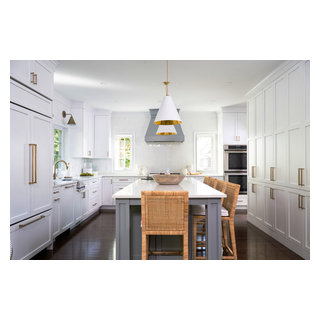 Dreamy Transitional Kitchen in Needham - Transitional - Kitchen ...