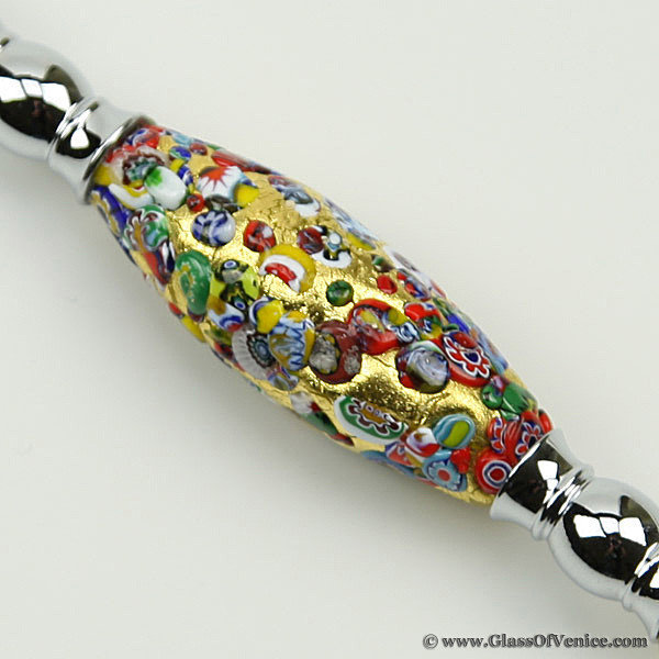 GlassOfVenice Murano Glass Cake Knife Klimt - Mediterranean - Bread ...