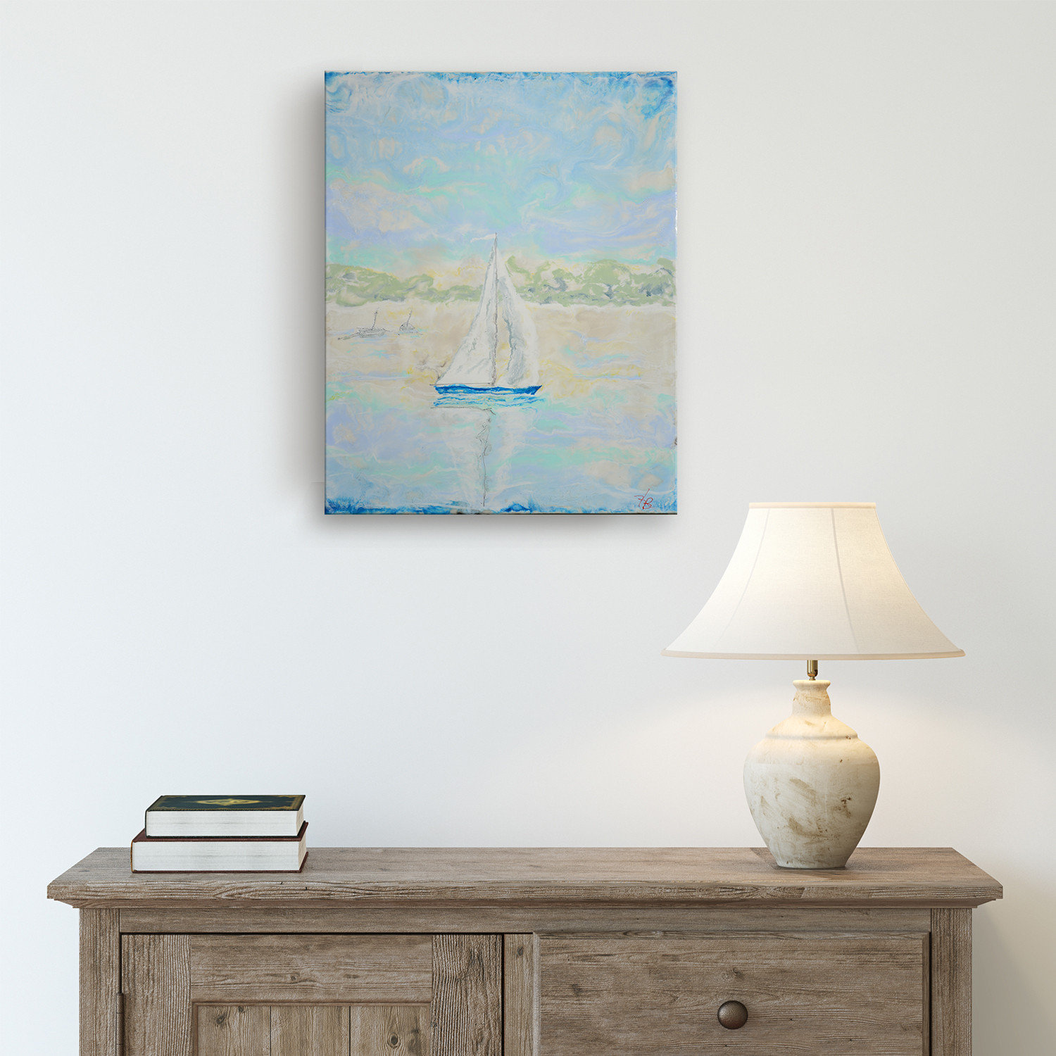 Monoscape XXIX' Wrapped Canvas Wall Art by Karen Biery, 16" W x 20" H ...