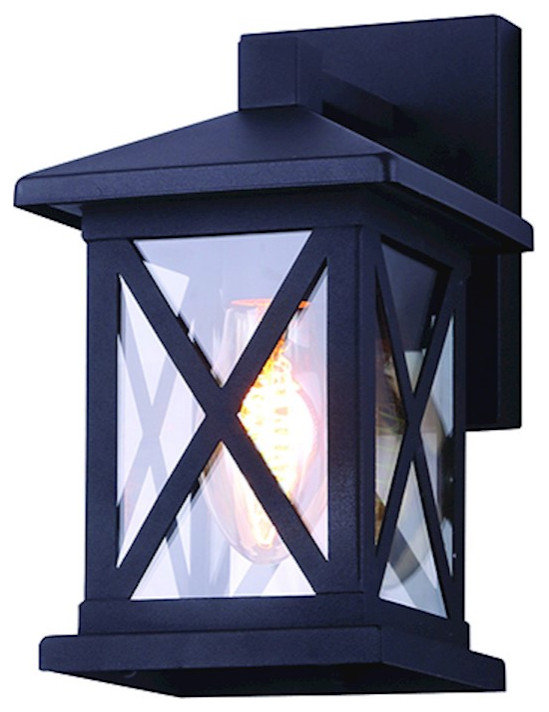 Canarm Elm 1 Light Outdoor Down Light, Black - Transitional - Outdoor ...