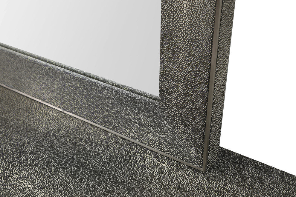 Modrest Dynasty Modern Shagreen Mirror - Transitional - Wall Mirrors ...