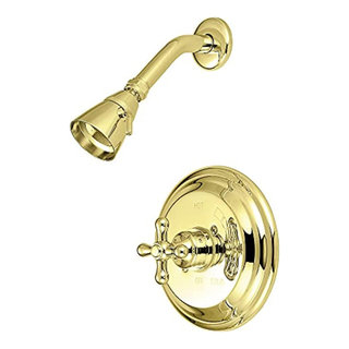 Kingston Brass KB3632AXSO Shower Only, Polished Brass - Transitional ...