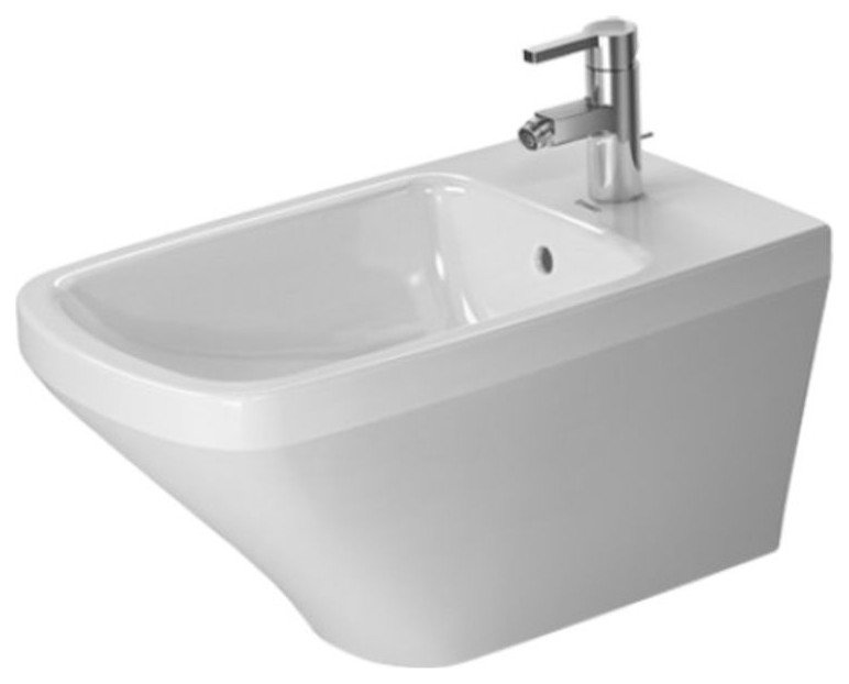 Duravit 2286150000 DuraStyle Single Hole Wall Mount Bidet in White ...
