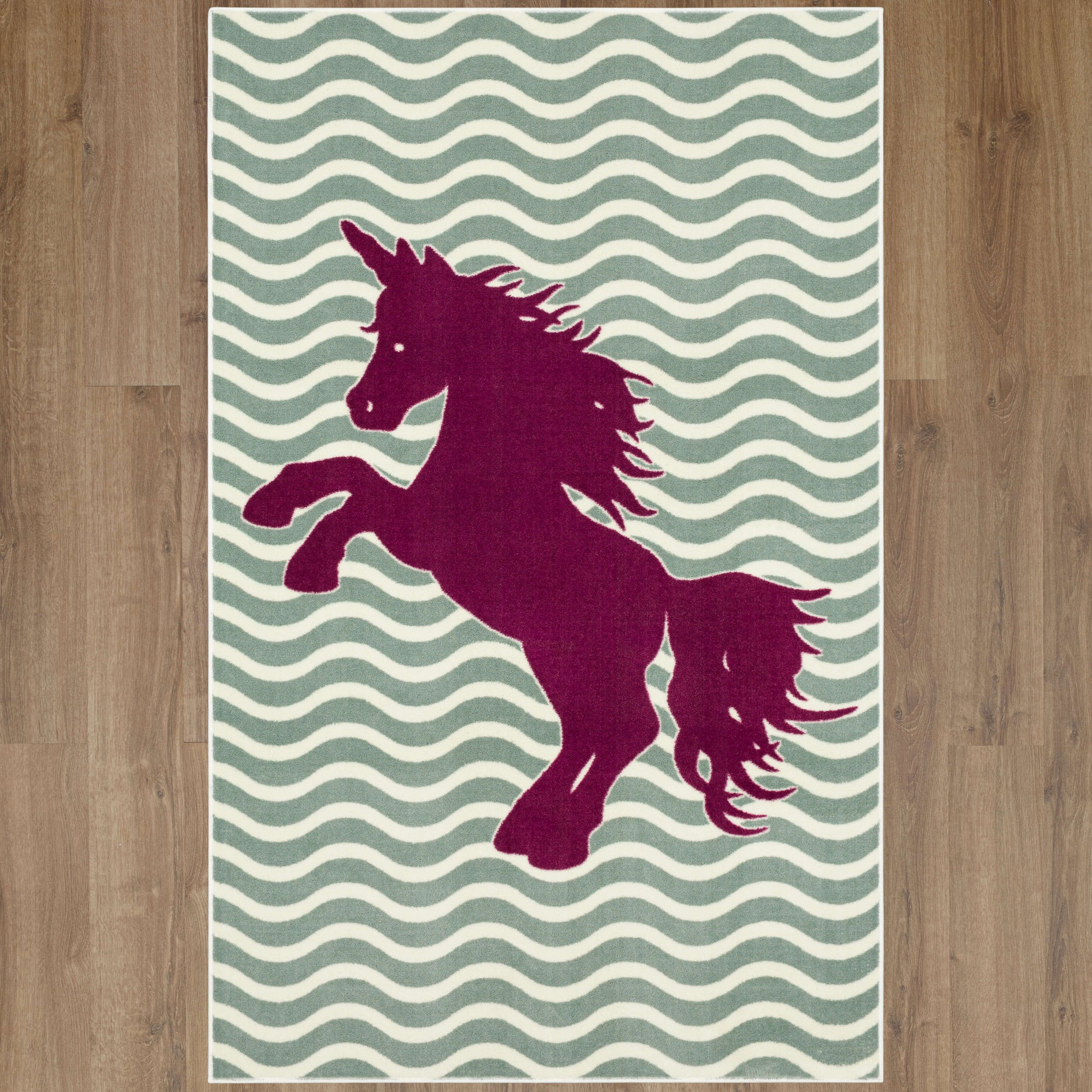 Mohawk Home Majestic Unicorn Royal Area Rug, 3' 9" x 5' - Contemporary ...