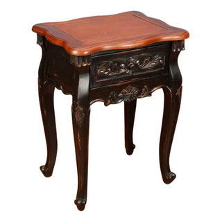 Cynthia End Table with Storage - Traditional - Side Tables And End ...