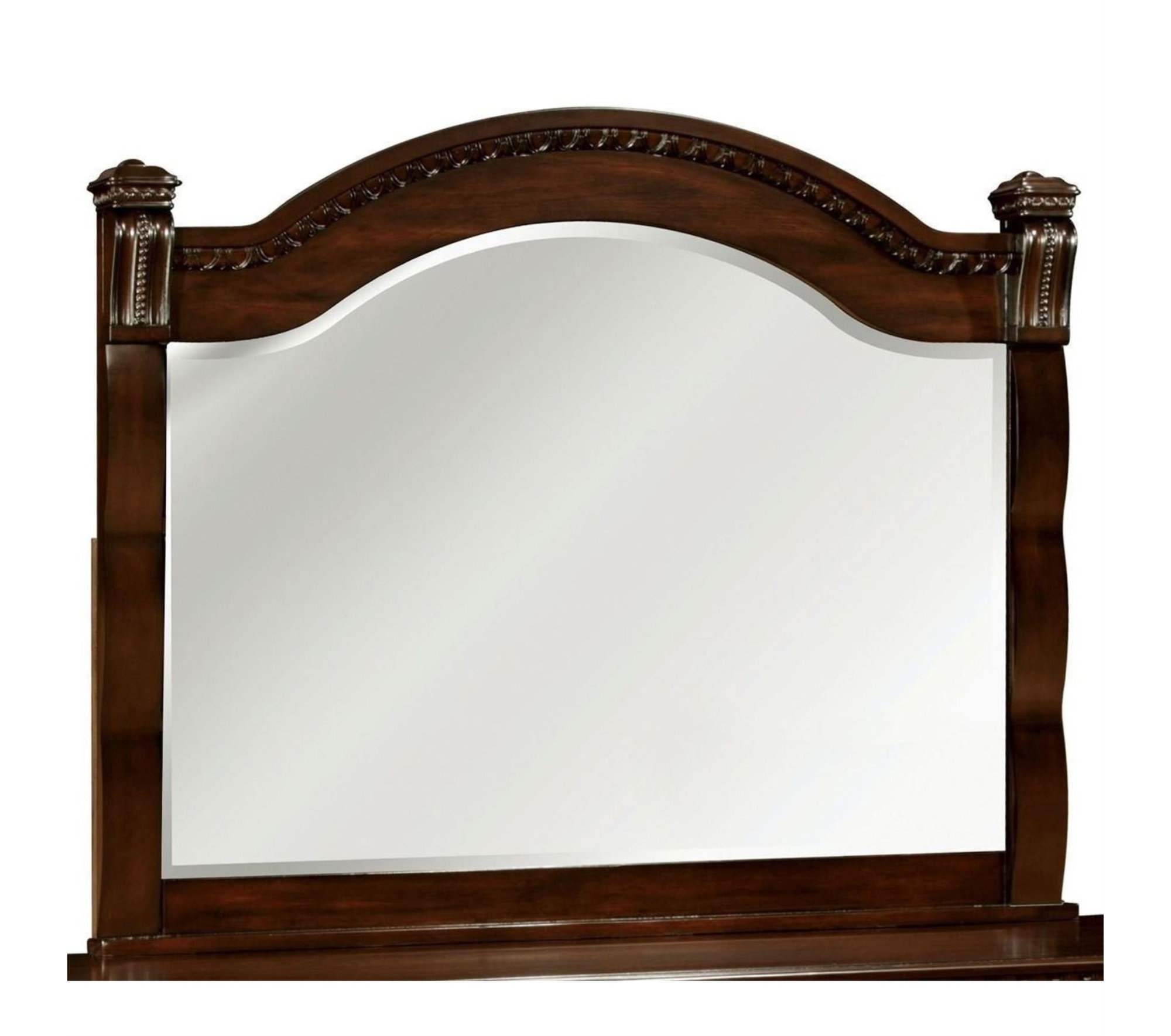 Burleigh Transitional Style Mirror, Cherry - Wall Mirrors - by ...