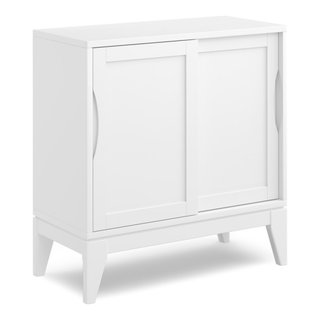 Harper Solid Hardwood Low Storage Cabinet - Transitional - Storage ...