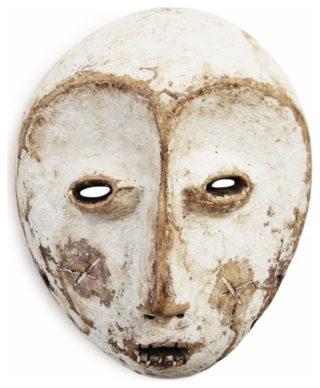 Consigned Vintage White Lega Mask - Farmhouse - Wall Sculptures - by ...