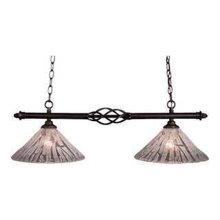 Elegante 2 Light Island Light, 31.75x12x9.25 - Traditional - Kitchen ...
