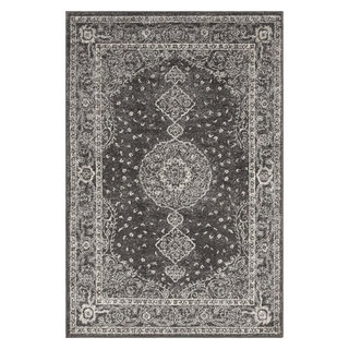 Traditional Vienna Charcoal Area Rug, 4'x6' - Traditional - Area Rugs ...