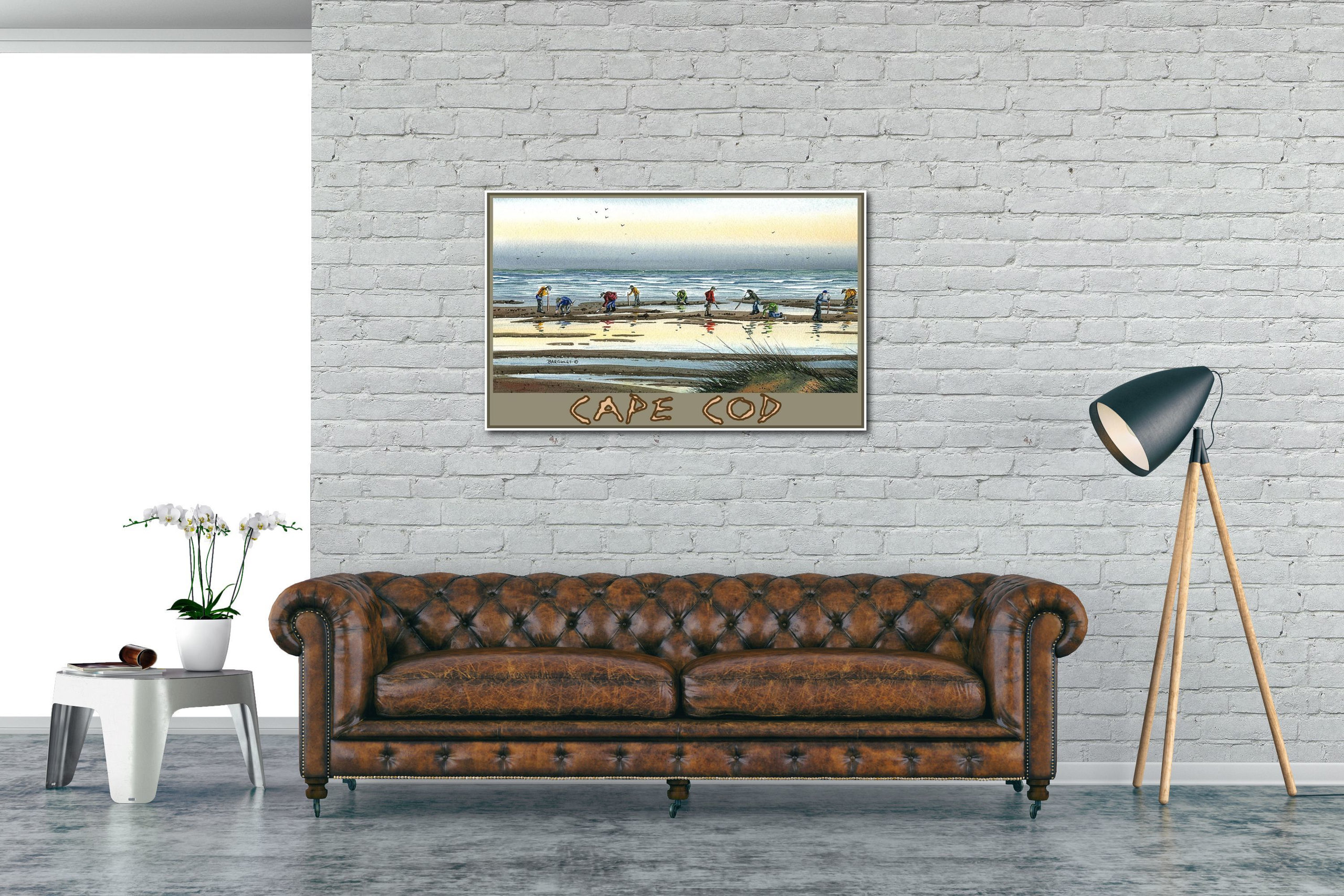 by Artist Dave Bartholet Cape Cod Clam Digging Art Print, 30"x45 ...