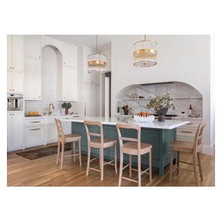 Colorful New Build - Transitional - Kitchen - Houston - by Lynn ...