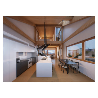 Brooklyn Mass Timber Passive House - Modern - Kitchen - New York - by ...