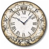 Antique-Style Crown Wall Clock, 10.5 Inch Diameter - Farmhouse - Wall ...